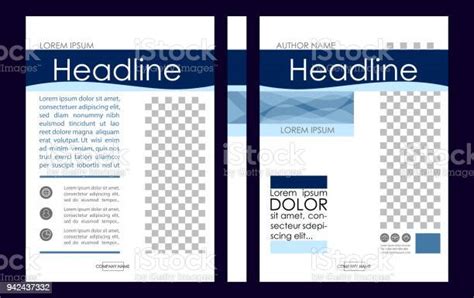 편집 가능한 벡터입니다 A4 비즈니스 책 표지 레이아웃 디자인 서식 파일 포트폴리오 브로셔 연례 보고서 전단지 잡지 학술지 포스터에 대 한 형판에 대한 스톡 벡터 아트 및
