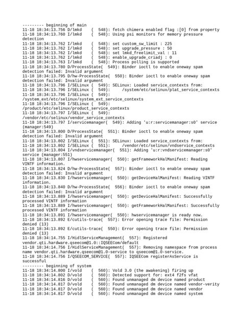 Logcat Prev Csc Log Pdf Operating System Technology Data Management