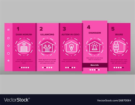 Smart Home Onboarding Royalty Free Vector Image
