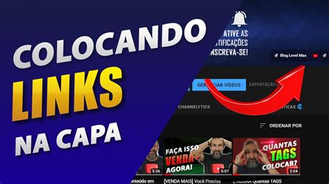 Tutorial Como Colocar Links Para Redes Sociais Na Capa Do Youtube