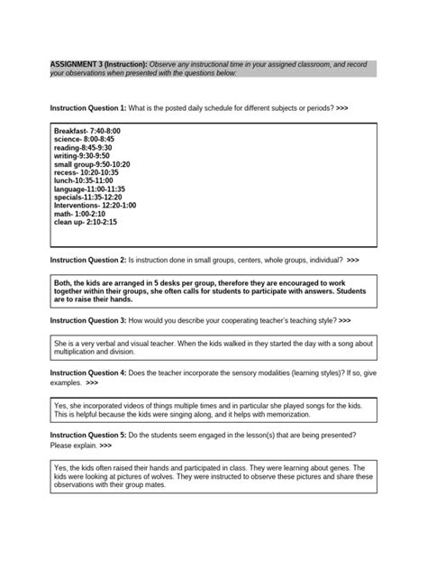 Assignment 3 Instruction 1 1 Pdf Teachers Classroom