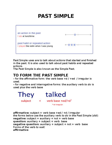 Past Continuous Timeline And Explanation Past Simple Past Simple