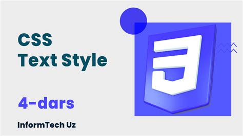 CSS Text Style YouTube