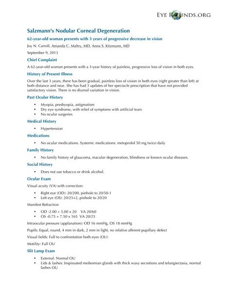 Pdf Salzmanns Nodular Corneal Degeneration Cases 180 Salzmann