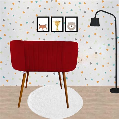 Mini Berço Moises Suede Vermelho Dclasse Decor