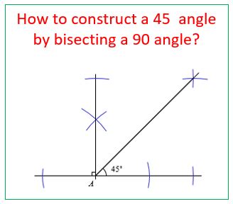 Construct Angle Bisector Examples Solutions Videos Worksheets Games Activities