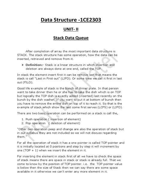 Stack And Queue Pdf