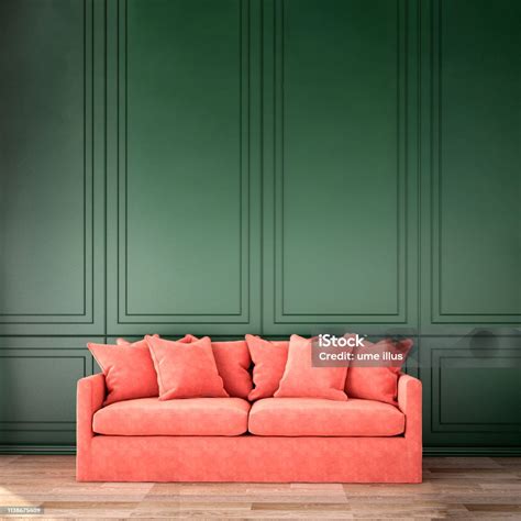 고전적인 벽 배경 3d 그림 3d 렌더링으로 거실 또는 수신을 위한 인테리어 디자인 3차원 형태에 대한 스톡 사진 및 기타 이미지 3차원 형태 가구 가죽 Istock