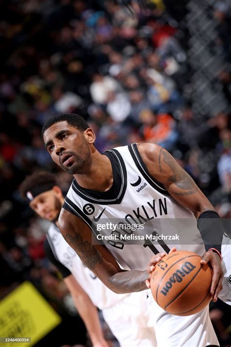 Kyrie Irving Of The Brooklyn Nets Prepares To Shoot A Free Throw