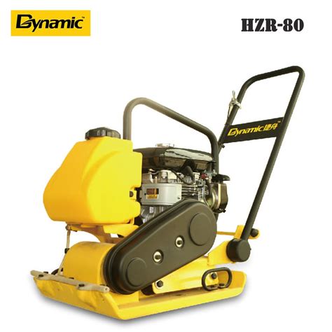 Dynamic New Design Hzr 80 Vibratory Asphalt Soil Plate Compactor Soil Compactor And Concrete