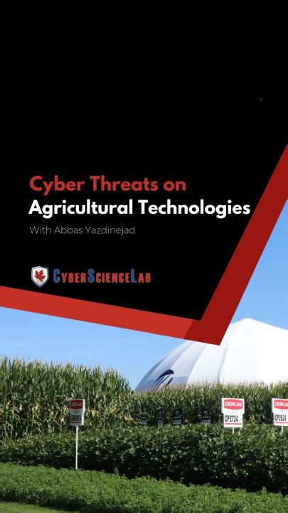 Cyber Science Lab On Linkedin Agtech Cybersecurity Canadafarmshow Farmtech Staysafe Farmers…