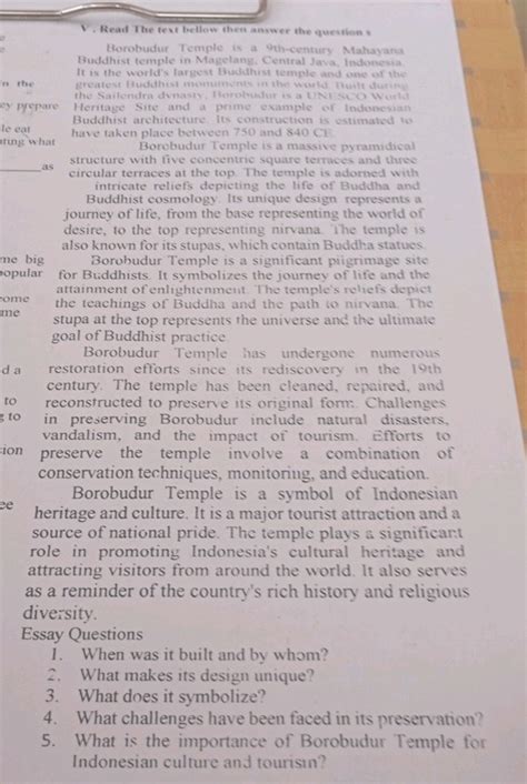 V Read The Text Below Then Answer The StudyX