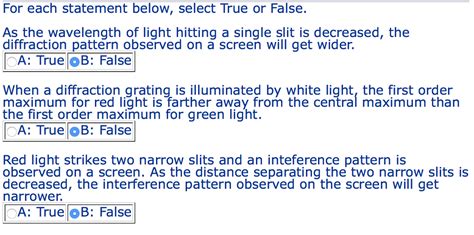 Solved For Each Statement Below Select True Or False As