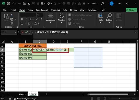Excel Quartileinc Function Explained