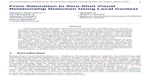 pdf from saturation to zero shot visual relationship detection using