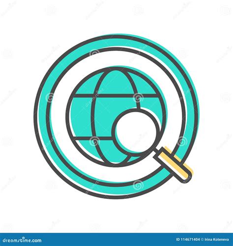 data sorting icon with globe sign stock illustration illustration of