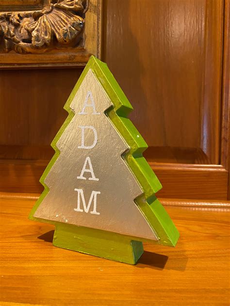 Décor Personnalisé Darbre De Noël En Bois Etsy Canada