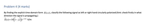 solved problem 4 [4 marks by finding the explicit