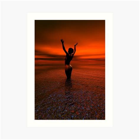 Erotic Art Hot Sex Girl On The Beach Art Print For Sale By Tanabe