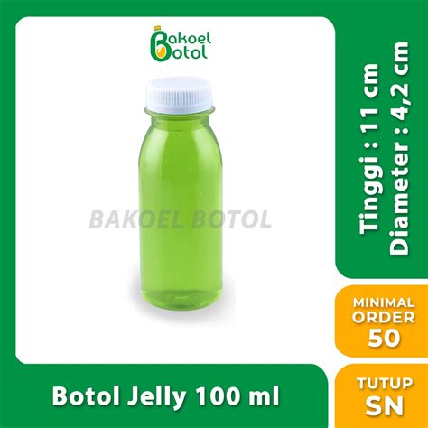 Jual Botol Jelly 100 Ml MINIMAL 50 PCS Botol Zam Zam 100 Ml Botol