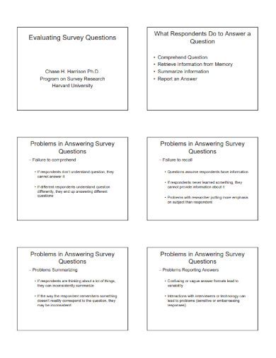 38 survey question examples to download