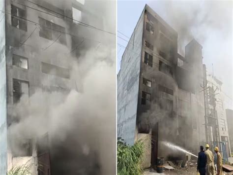 Delhis Bawana Factory Fire News बवाना फैक्ट्री में लगी आग बुझाने के