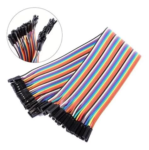 cables dupont jumpers arduino 30cm 40piezas mercadolibre