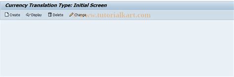 KE8C SAP Tcode EC PCA Maintain Currency Transl