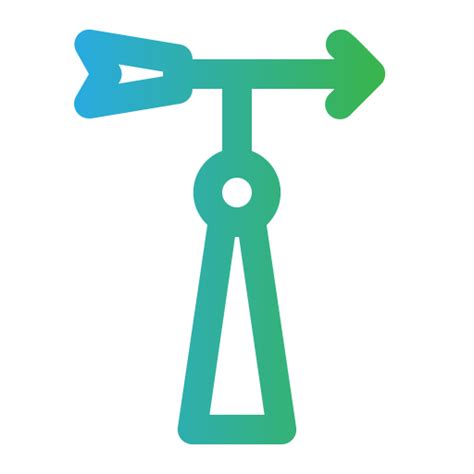 Wind Direction Super Basic Rounded Gradient Icon