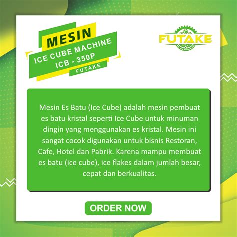 Mesin Ice Cube Machine Icb 350p Mesin Pembuat Es Batu Pusat