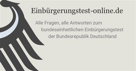 Alle 300 Fragen Und Antworten Zum Einbürgerungstest Der Bundesrepublik
