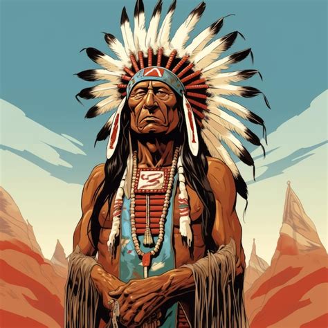 Premium Ai Image The Path To Equality A Native American S Journey