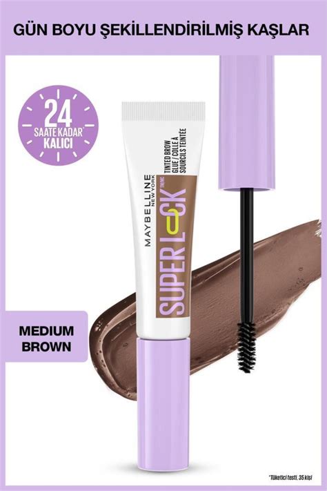 Maybelline New York Super Lock Brow Glue Kaş Sabitleyici Maskara Medium Brown Fiyatı Yorumları