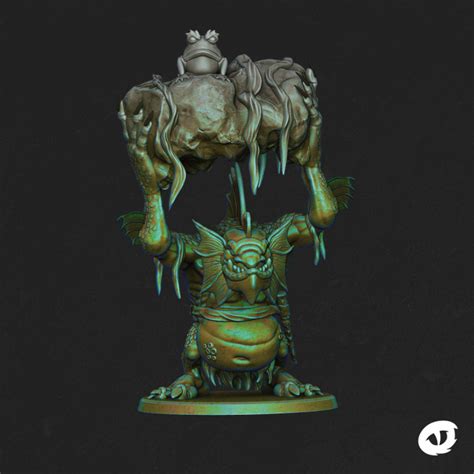 3d Printable River Troll 2 By Insight Miniatures