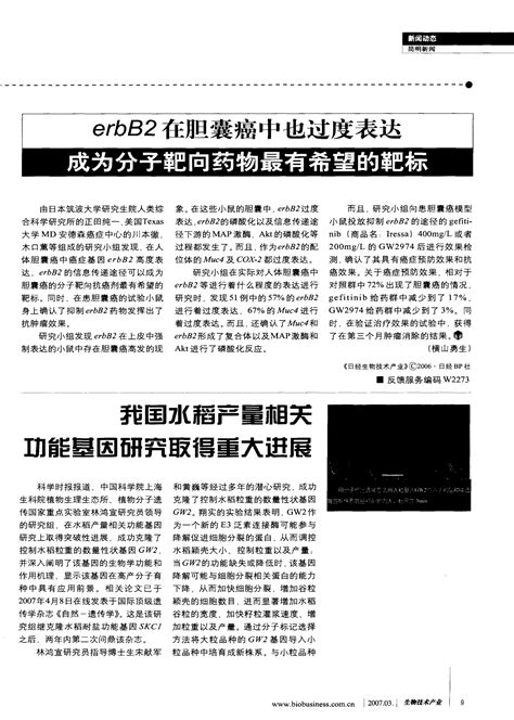 我国水稻产量相关功能基因研究取得重大进展word文档在线阅读与下载免费文档