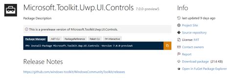Wct 70 Preview 5 Nuget Package Missing Description · Issue 3814