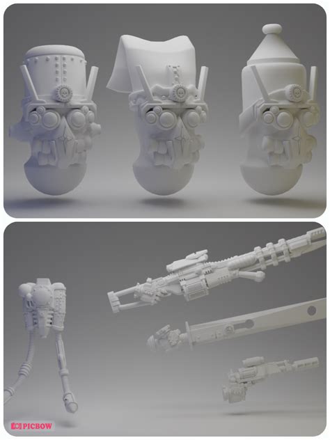 3d File Tabletop Minis Presupported Machinery Cult Soldier Pack
