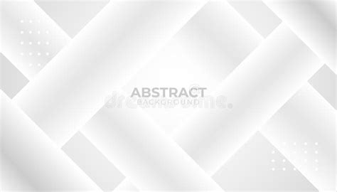 Abstract Grey And White Geometric Shape Overlap Layers On Background