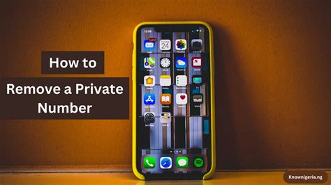 How To Remove A Private Number Full Guide KnowNigeria