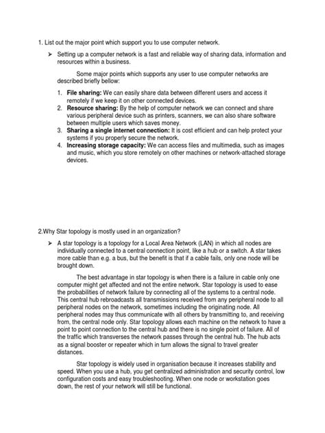 Assignment 1 Pdf Network Topology Computer Network