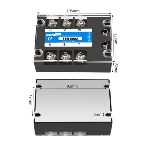 3 Phase Solid State Relay 60 Amp Ac To Ac Tsr 60aa