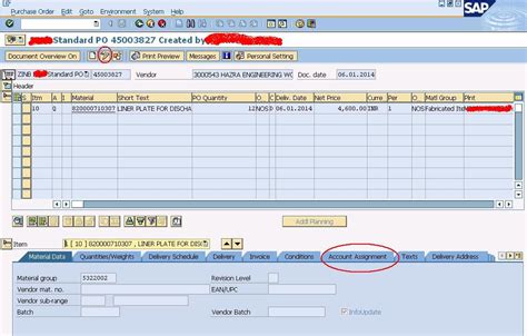 Solved Changing Account Assignment Category In PO SAP Community