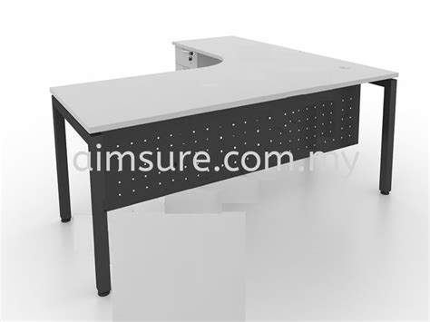 L Shape Table With 2 1 Fixed Pedestal And U Metal Leg Selangor Malaysia Kuala Lumpur Kl