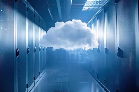Cloud Computing With A Massive Real Cloud Floating In Data Center
