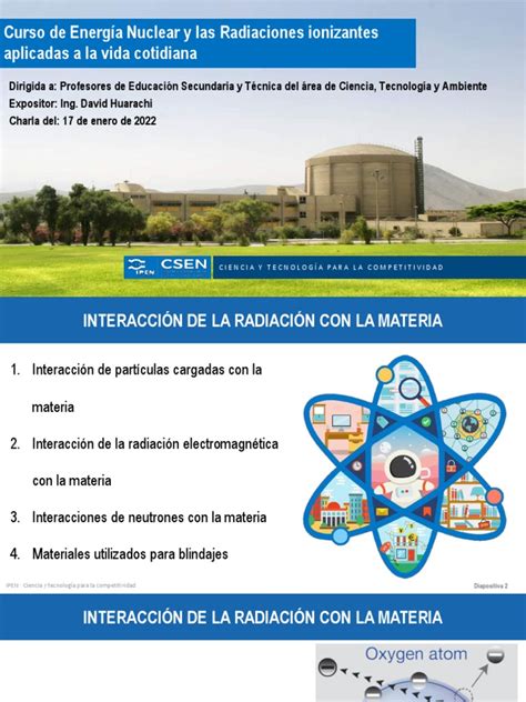 Presentacion Interaccion De La Radiacion Con La Materia 2022 Pdf Pdf