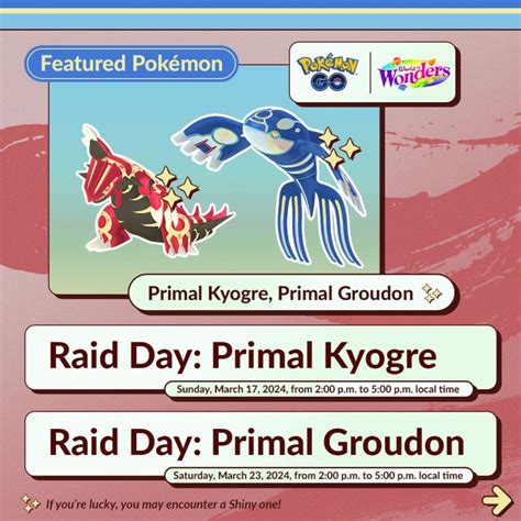 Pokemon Go Is Bringing Primal Groudon And Primal Kyogre For A Special