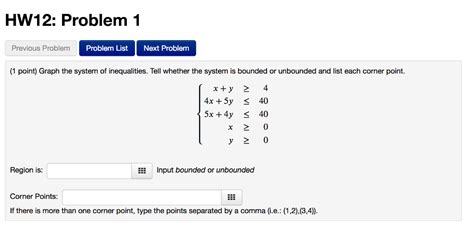 Solved Hw12 Problem 1 Previous Problem Problem List Next
