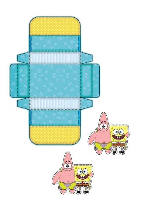 Caixa Bis Duplo Bob Esponja Origamiami In 2024 Spongebob Party