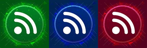 Rss 피드 아이콘 우아한 현대 디자인 추상 버튼 세트 일러스트 0명에 대한 스톡 벡터 아트 및 기타 이미지 0명 Rss