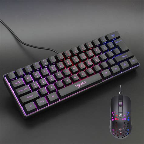 Mecánico Con Cable Rgb Retroiluminado Multi Color 61 Teclas Interfaz